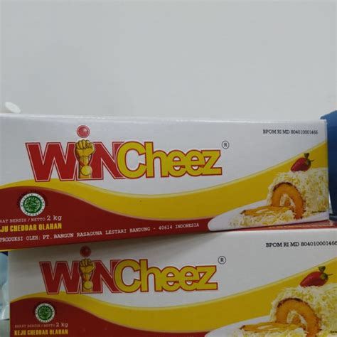 Jual Keju Cheddar Wincheez 2 Kg Keju Batang Block Cheese Cheddar
