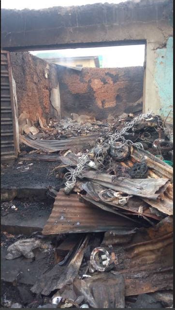 Fire Razes Twenty Shops And Five Houses In Akure Photos