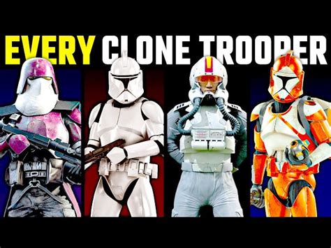 Star Wars Clone Troopers Types