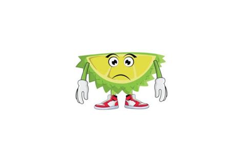 Durian Fruit Cartoon Character Design Graphic By Printablesplazza