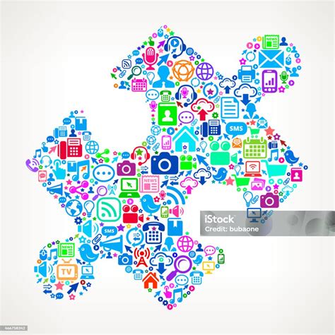 낱말퍼즐 평하 첨단 기술 통신 인터페이스 아이콘크기 패턴 2015년에 대한 스톡 벡터 아트 및 기타 이미지 2015년 공유 개념 글로벌 커뮤니케이션 Istock