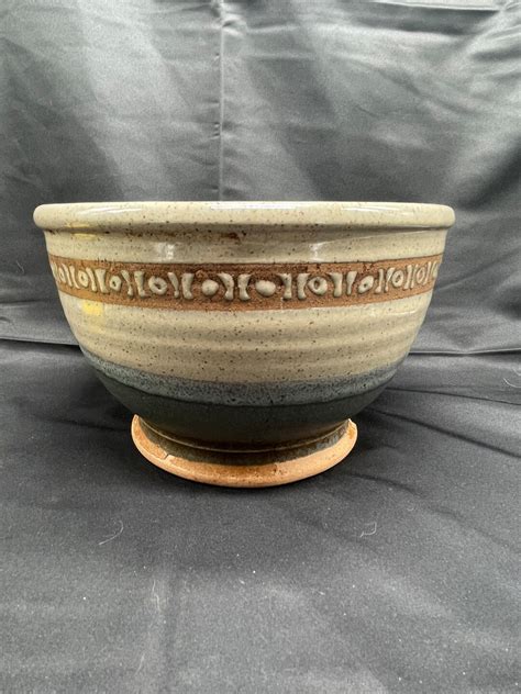 Jon Graham Studio Art Pottery Bowl 9” X 55” ~ Dayton Ohio ~1989