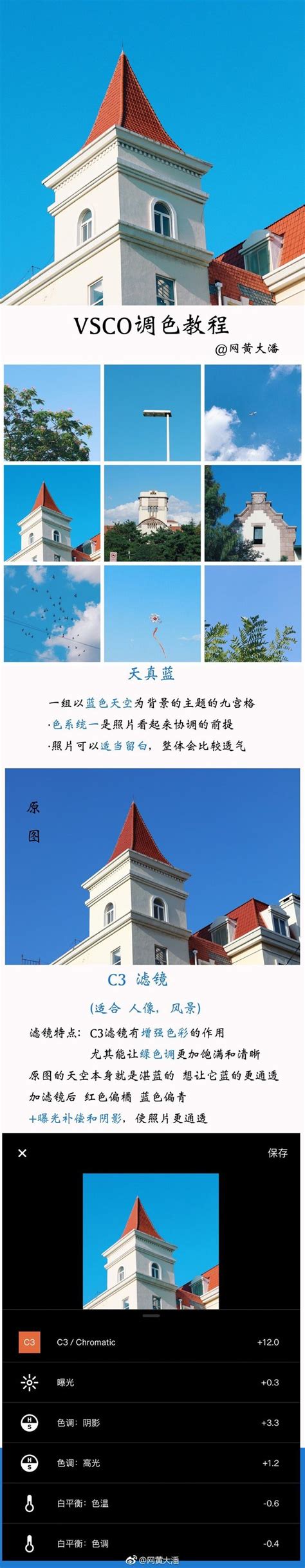 懒人版VSCO 滤镜调色进阶版Lightroom 手机调色包教包会
