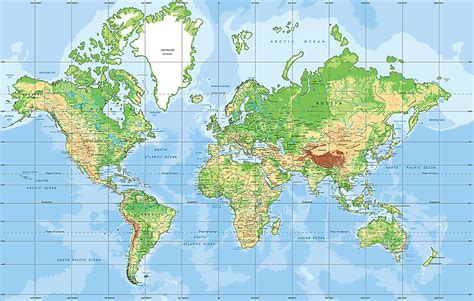 World Map Mercator Projection Worldatlas Images And Photos Finder