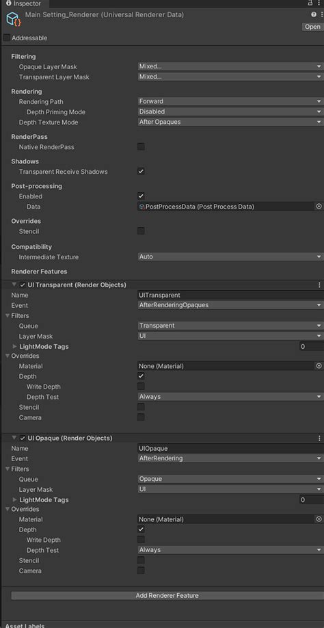 Urp Render Objects Features Not Working For Opaques Unity Engine Unity Discussions