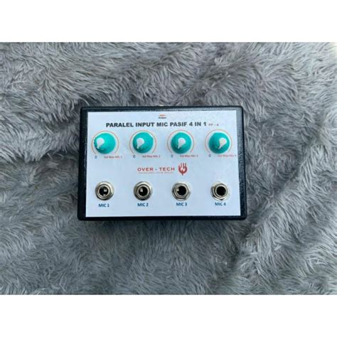 Jual Paralel Microphone Penambah Input Mic 4 Input 1 Output 4 In 1 Pasif Pp4 Shopee Indonesia