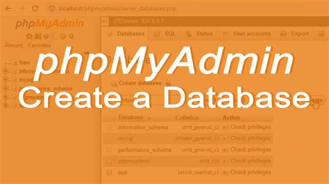 How To Create A Database For Wordpress Using Phpmyadmin The Amp Stack Was Installed Using