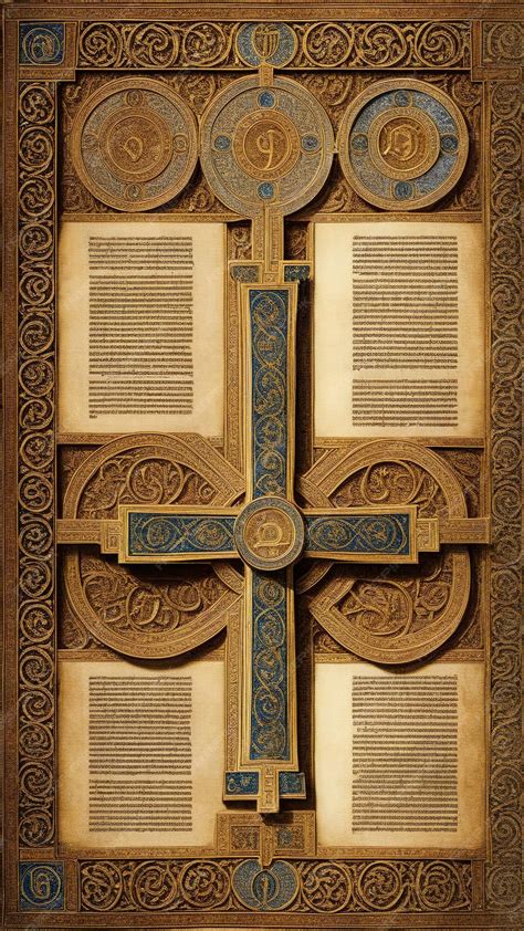 Premium Photo Medieval Script