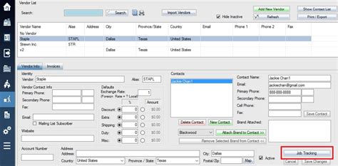 Vendor Job Tracking Woopos Support