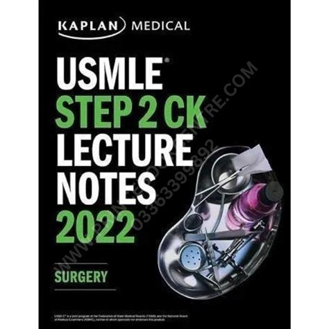 Kaplan Usmle Step 2 Ck Lecture Notes 2022 Surgery Prince Book Centre
