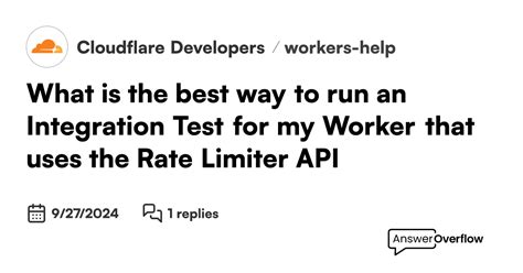 What Is The Best Way To Run An Integration Test For My Worker That Uses