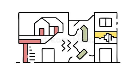 House With Structural Damage Symbolizing Instability And Urgent