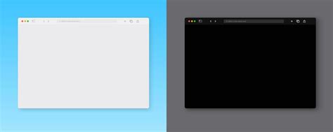 Web Browser Window Template Website Browser Different Devices Vector