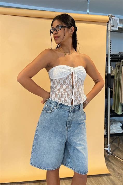 Pretty Woman White Lace Tube Top In 2024 Lace Tube Top Tube Top