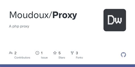 GitHub Moudoux Proxy A Php Proxy