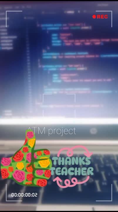 Sahar Naz On Linkedin Atm Project Done🏧 Hamzah Syed Ameen Alam