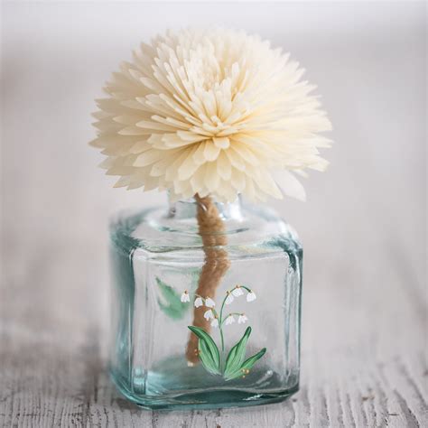 Hand Painted Square Diffuser Bottle Vintage And Bespoke Ltd