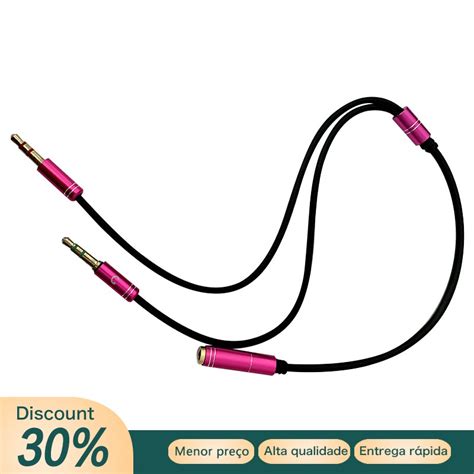 Cabo Adaptador Headphone P Para Headset P Audio E Mic Shopee Brasil