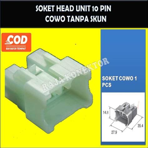 Soket Kabel 10 Pin Head Unit HU OEM Tape Mobil Toyota Avanza Xenia