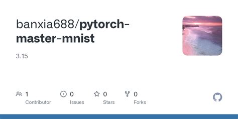 Github Banxia688pytorch Tutorial Master Mnist 315