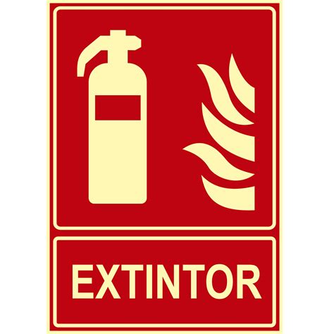 SEÑAL HOMOLOGADA SEÑAL EXTINTOR AMBAR ITC