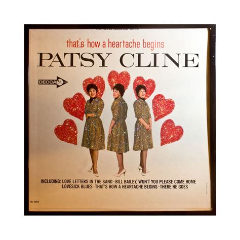 Glittered Patsy Cline Thats How The Heartache Began Etsy