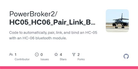 Github Powerbroker2hc05hc06pairlinkbindtutorial Code To Automatically Pair Link And