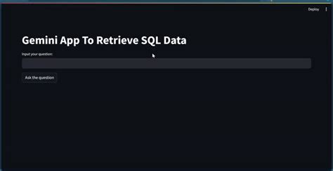 Finished Text To Sql Llm App With Gemini Pro Sunil Giri Posted On The