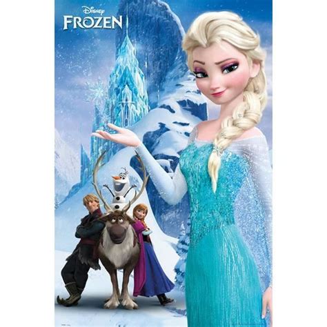 FROZEN Poster Reine Des Neiges X Cm Achat Vente Affiche Soldes Cdiscount