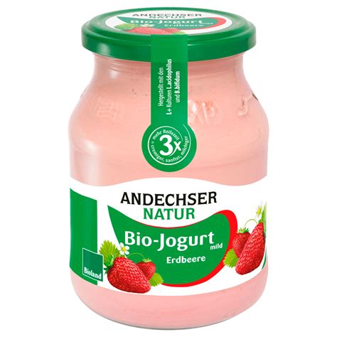 Andechser Natur Bio Jogurt Erdbeere 500g Mehrweg Bei REWE Online Bestellen