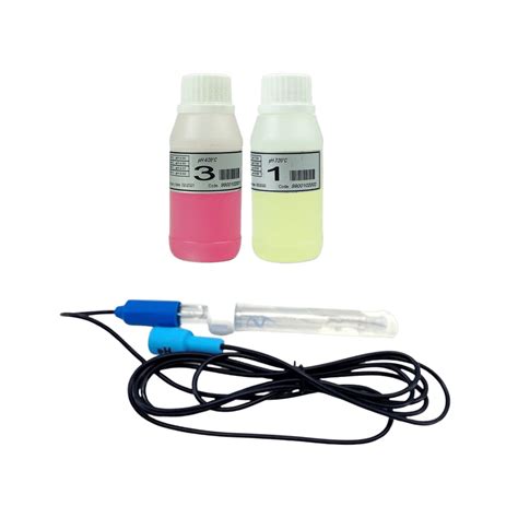 Sensor De Ph Con Soluciones De Calibración Ctx