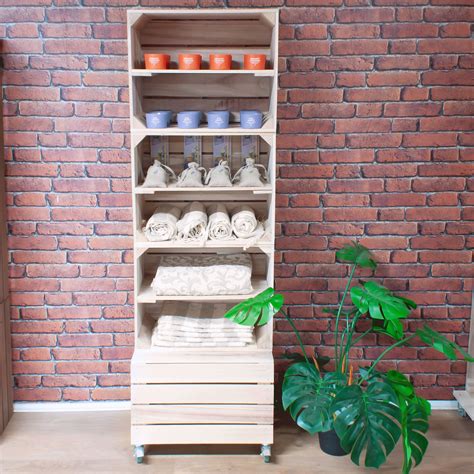 Crate Store 4 Crate Shelving Tower Retail Display Crate 14