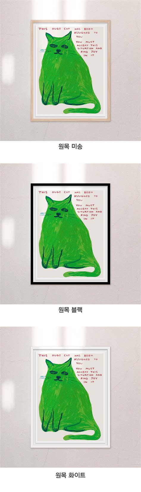 액자 This Huge Cat 데이비드 슈리글리 감도 깊은 취향 셀렉트샵 29cm