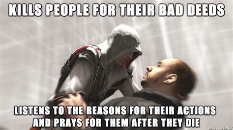 Assassins Creed Ezio Meme 10 Assassins Creed Memes About Stealth That