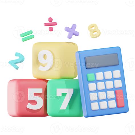 calculator education 3d illustrations 11153839 png