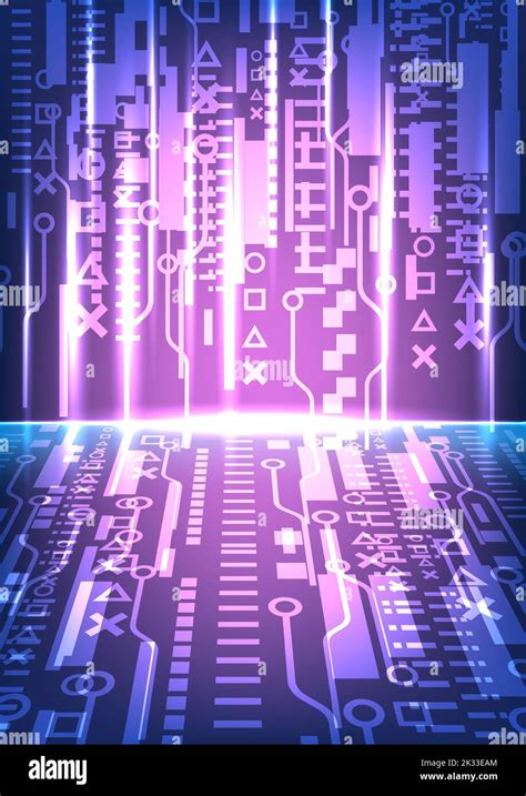 Abstract Futuristic Technology Background Vector Illustration Stock