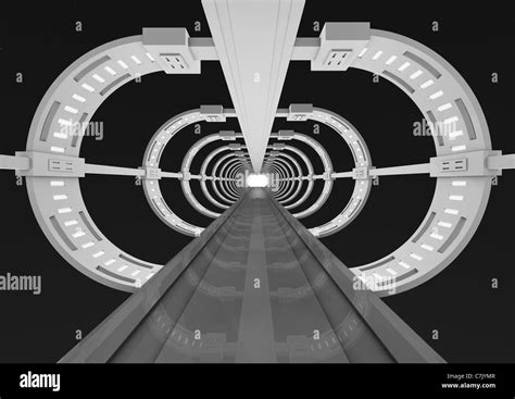 Render Of An Abstract Tunnel Stock Photo Alamy