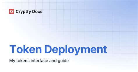Token Deployment Cryptfy Docs