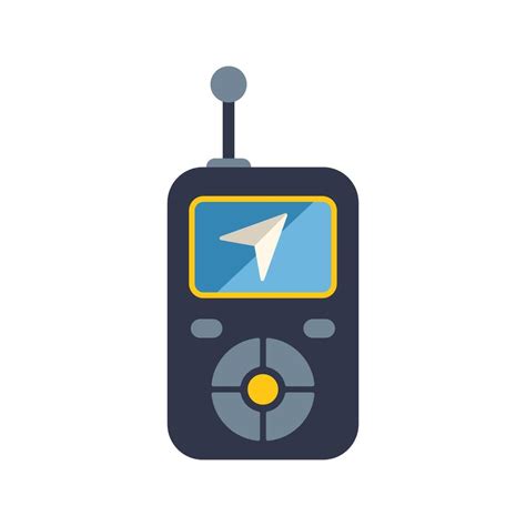 Gps Navigator Device Showing Position On Screen With Antenna 52624878 Vector Art At Vecteezy