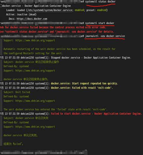 请教docker engine启动失败，目前是图片中显示的状态 新手园地 debian中文论坛
