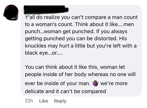 Found On A Fb Post About How Womens Body Counts Are Different Than Men