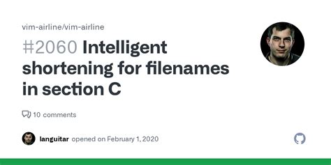 Intelligent Shortening For Filenames In Section C · Issue 2060 · Vim