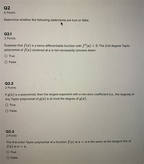 Solved Q2 6 Points Determine Whether The Following