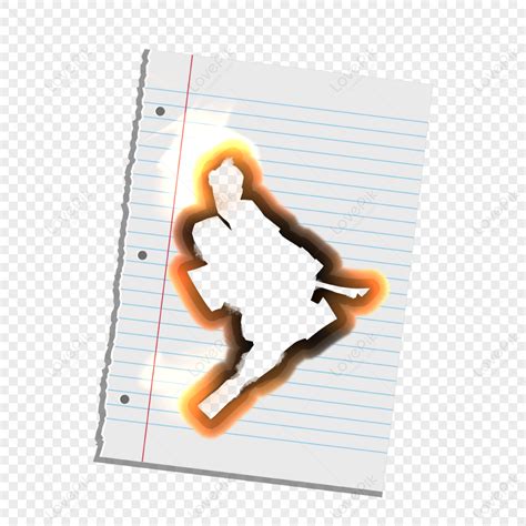 오렌지 불꽃 노트 일러스트북 종이 일러스트 찢어진 된 화이트 레코딩노트 용지화염 Png 일러스트 무료 다운로드 Lovepik