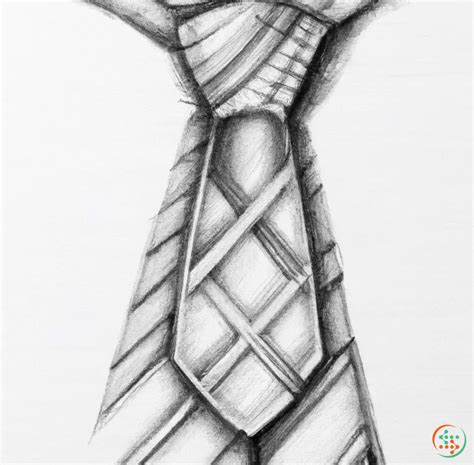 Pencil Drawing Of Tie Texture Artificial Design