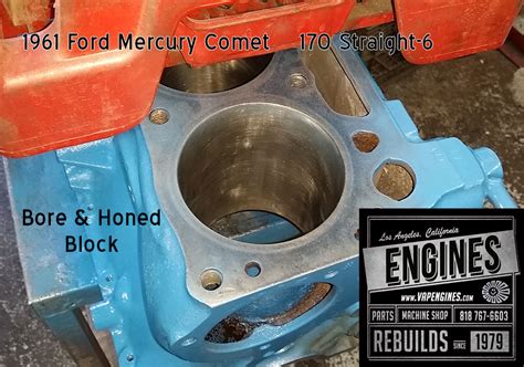 61 Mercury Comet 170 Straight 6 Rebuilt Engine Los Angeles Machine