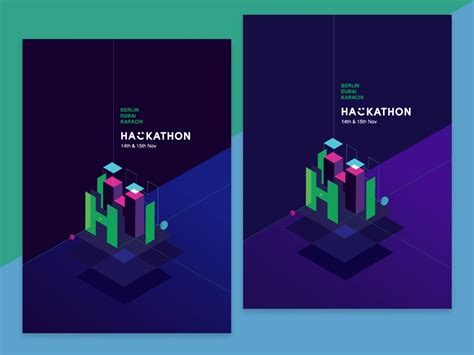Hackathon Posters By Wajahat Ali Nawab On Dribbble Hackathon Logo