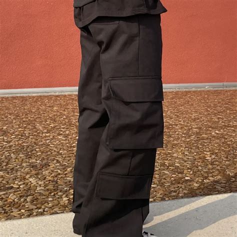 Cotton Pants 멀티포켓 와이드카고팬츠 세미와이드팬츠 아메카지바지 시티보이룩 on Bunjang Global Site