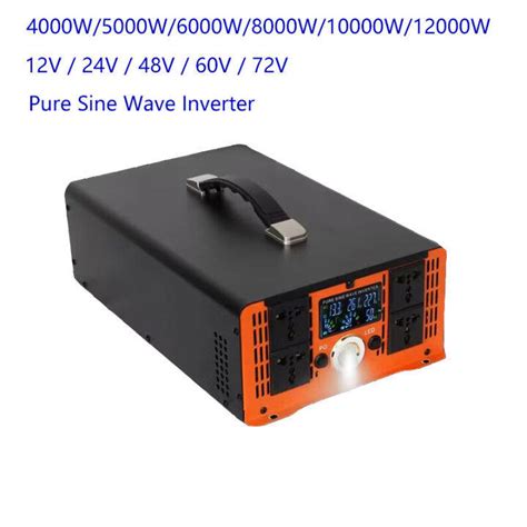 5000w 6000w 8000w 10000w 12000w Pure Sine Wave Inverter 12v 24v 48v 60v