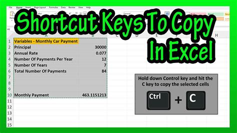 How To Quickly Use Keyboard Shortcut Keys To Copy And Paste Cells And